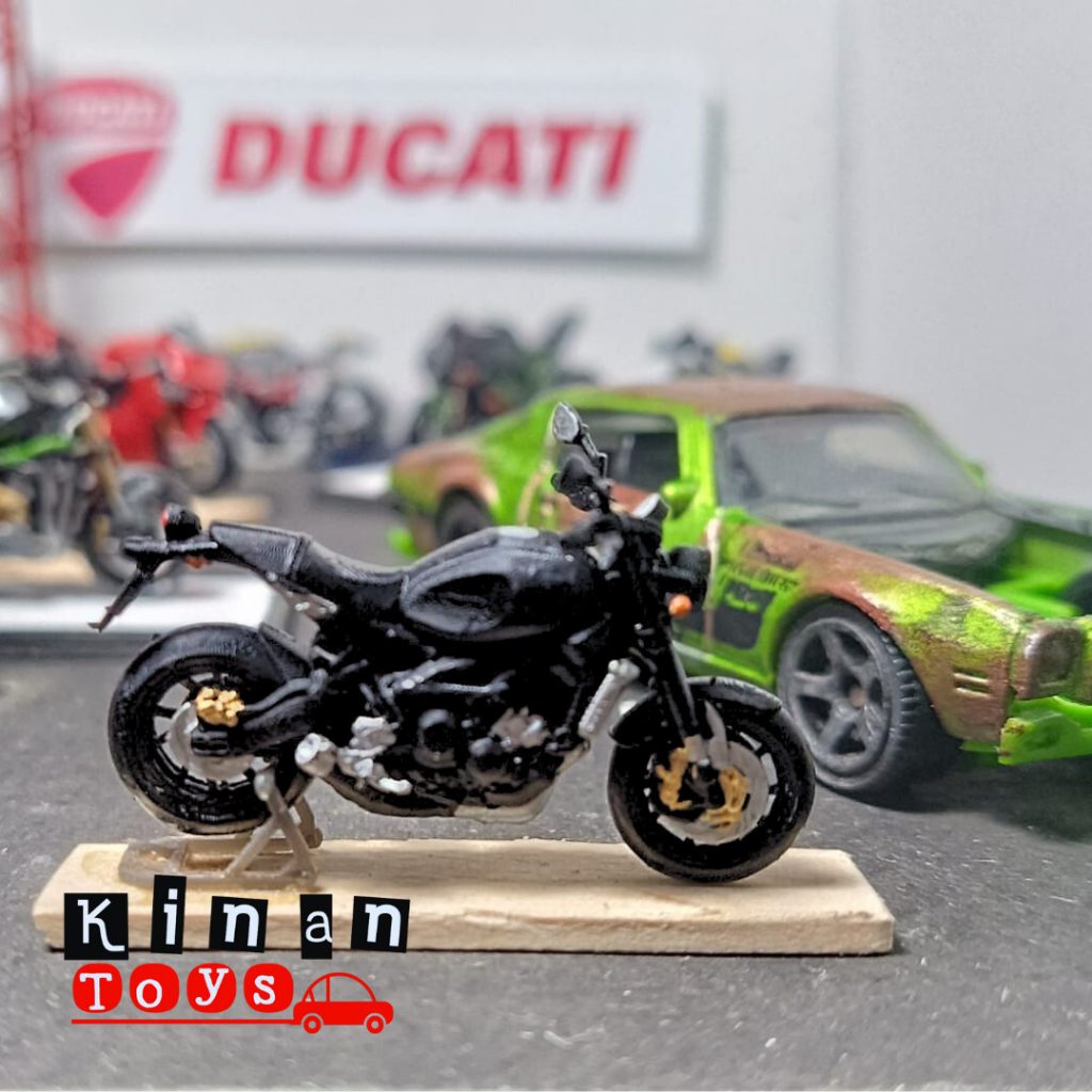 HITAM Miniature figure 1/64 yamaha XSR 900 black for diecast scale 1:64 ...