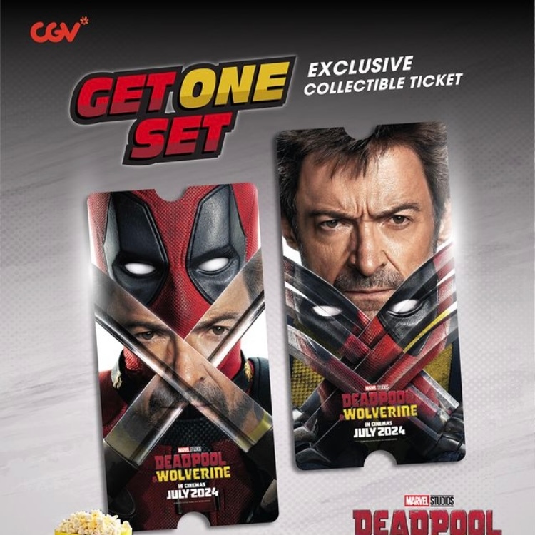 Deadpool & Wolverine x CGV Official Collectible Ticket Set | Shopee ...
