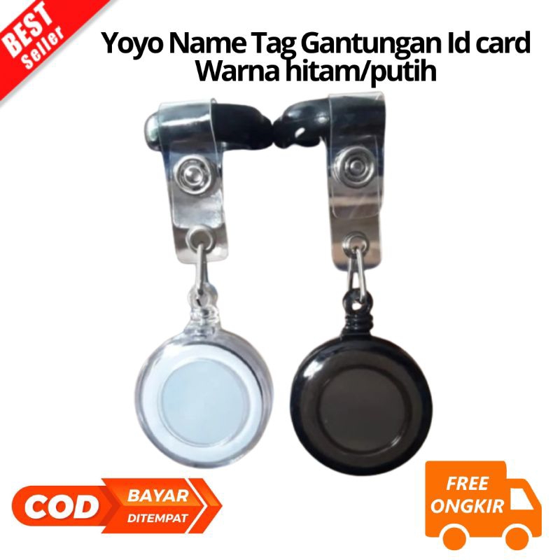 GANTUNGAN [JK] Pay ON DELIVERY Yoyo Name Tag Transparent/Yoyo IDCard ...