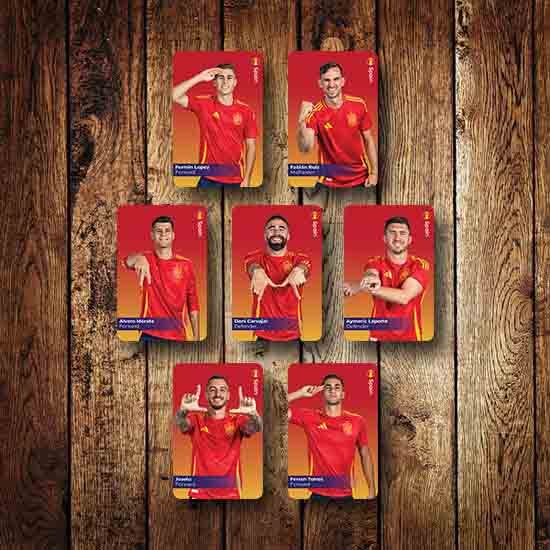 Spanish National Team Football Player Photocard - European Cup Edition ...
