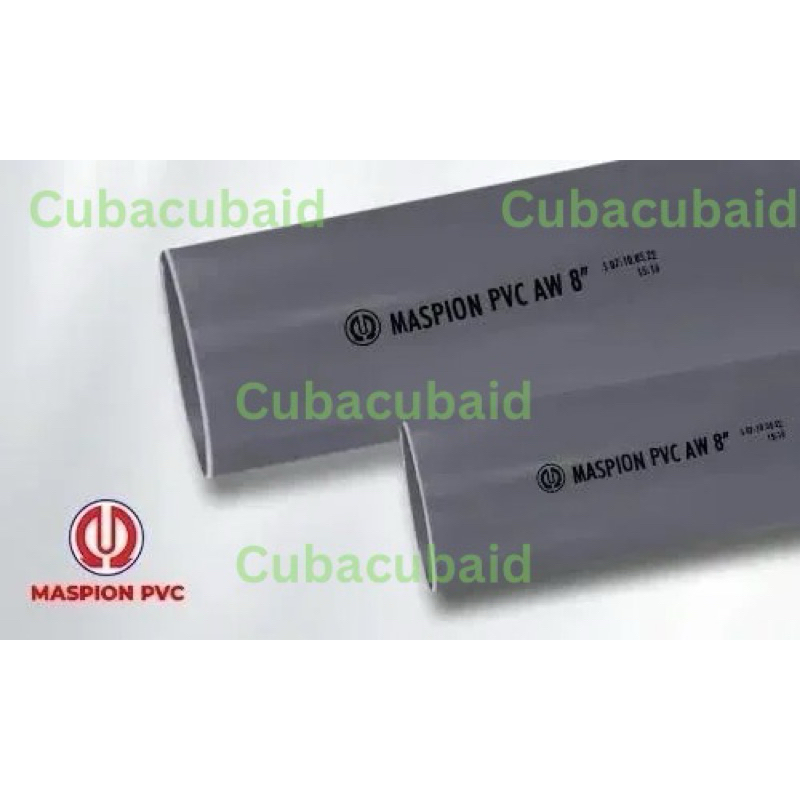 Maspion AW 1 Inch Gray PVC Pipe Clean Water 4 Meters 1" Paralon Gray ...