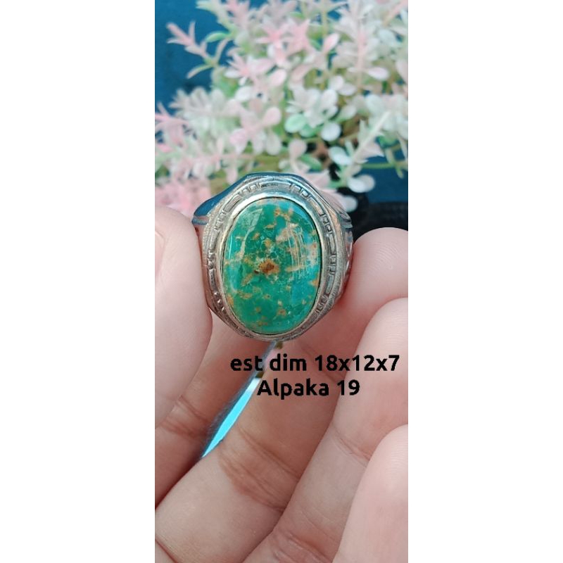 Iranian original Persian turquoise stone ring | Shopee Malaysia