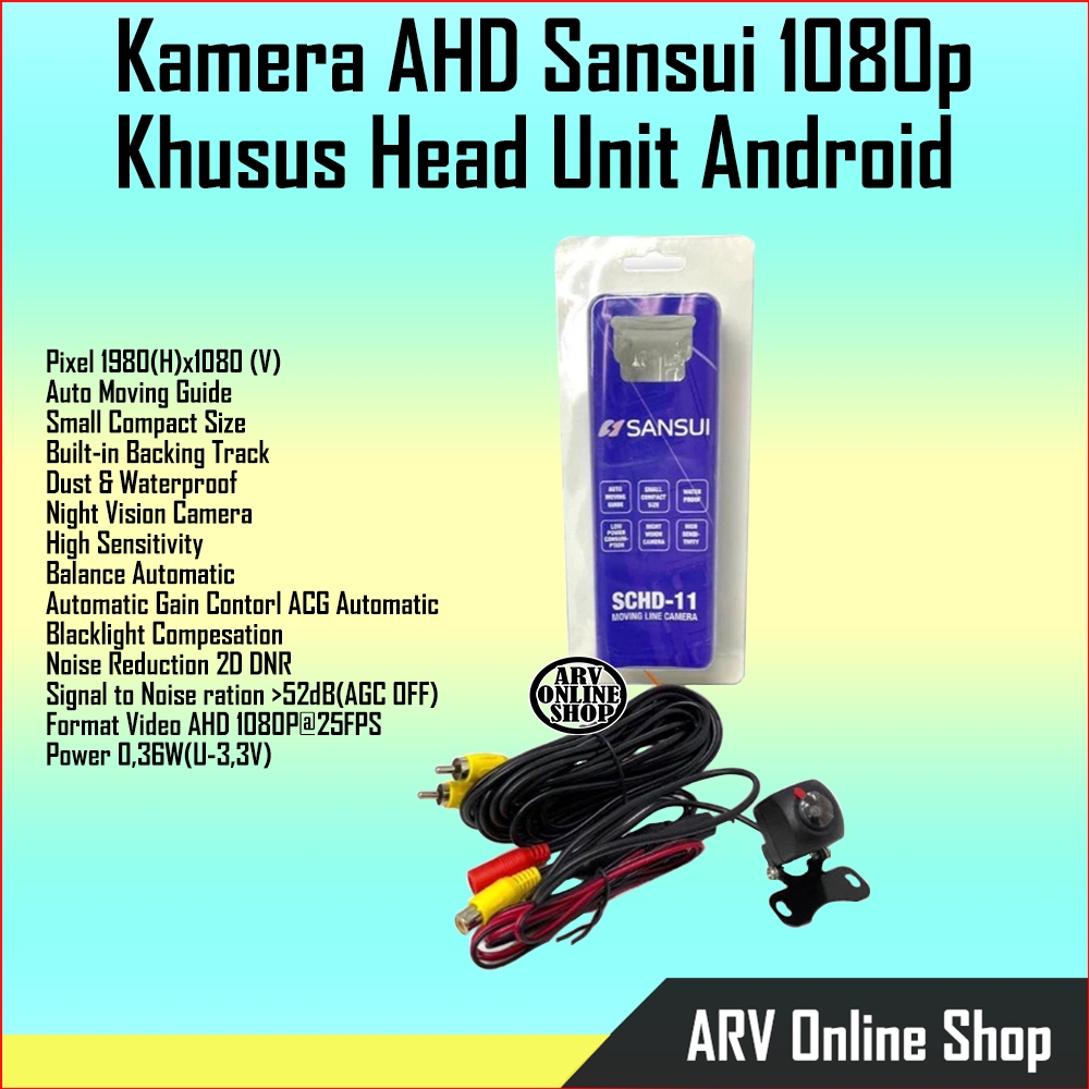 Sansui AHD 1080p Car Parking Camera Frame Rate 25 Hz Special Universal ...
