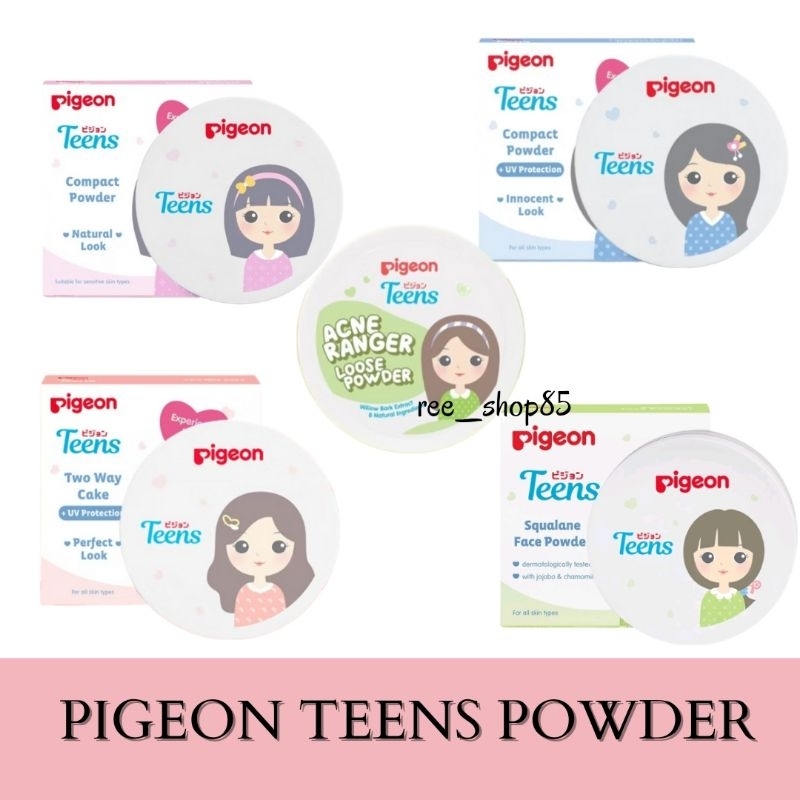 PIGEON TEENS Compact Powder UV Protection | Two Way Cake TWC | Acne ...