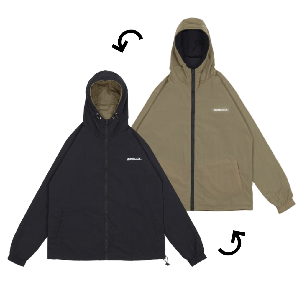 Dobujack Jacket Reversible Holly Black Saga Cream | Shopee Malaysia