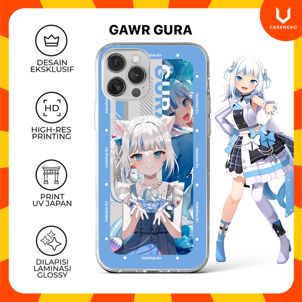 Custom Case Gawr Gura Hololive English Casing HP V1 | Shopee Malaysia