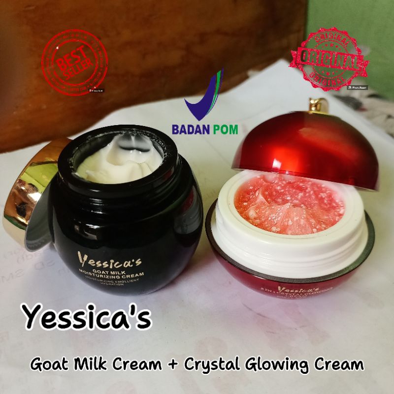 Liquidscas Glowing cream+Goat Milk Crystal tone up cream | Shopee Malaysia