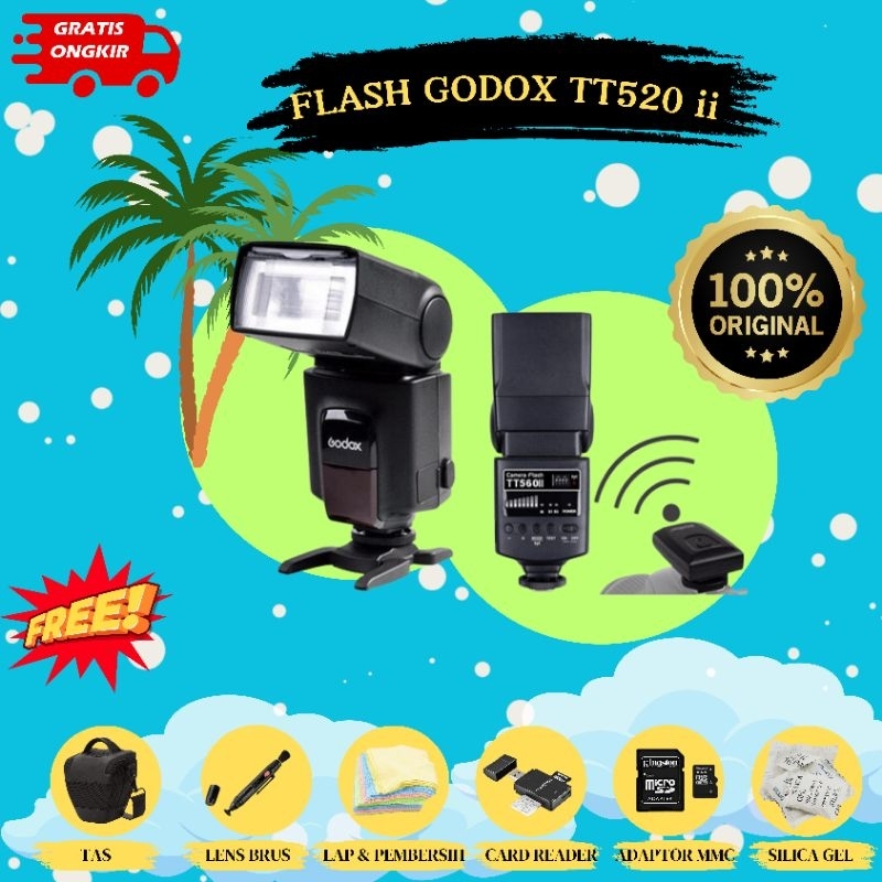 Flash Godox TT 520 ii | Shopee Malaysia