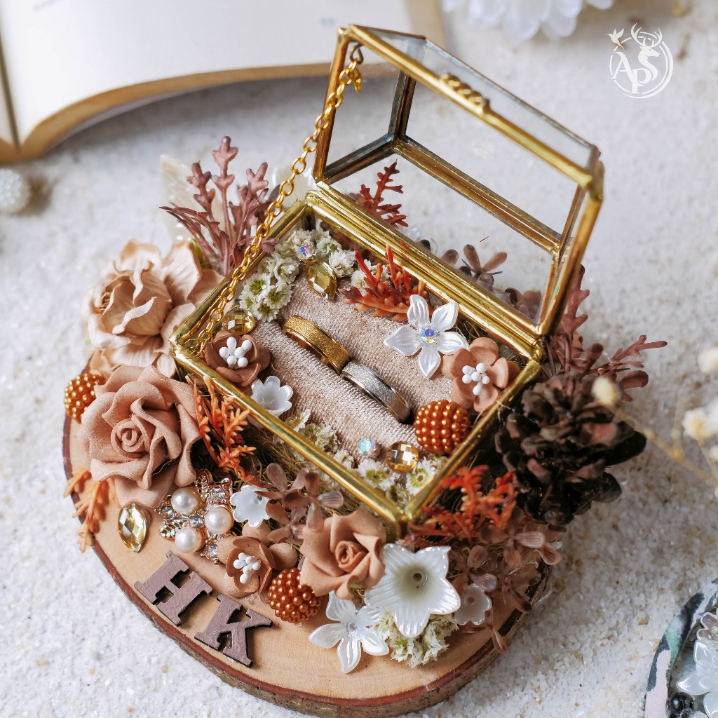 RING BOX | RUSTIC RACTANGLE RING BOX | Shopee Malaysia