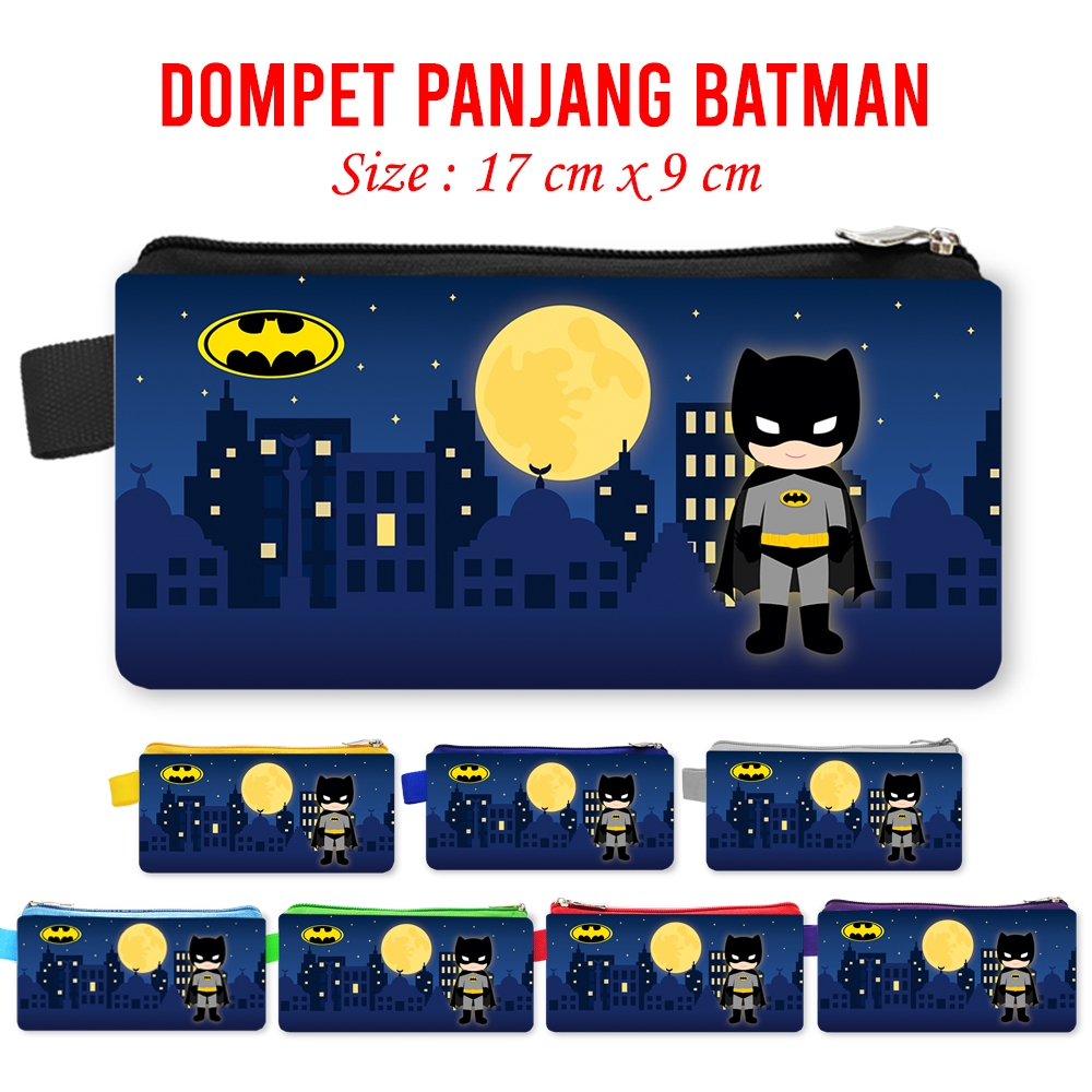 HITAM Black Batman Long Wallet, Children's Wallet, Various Characters ...