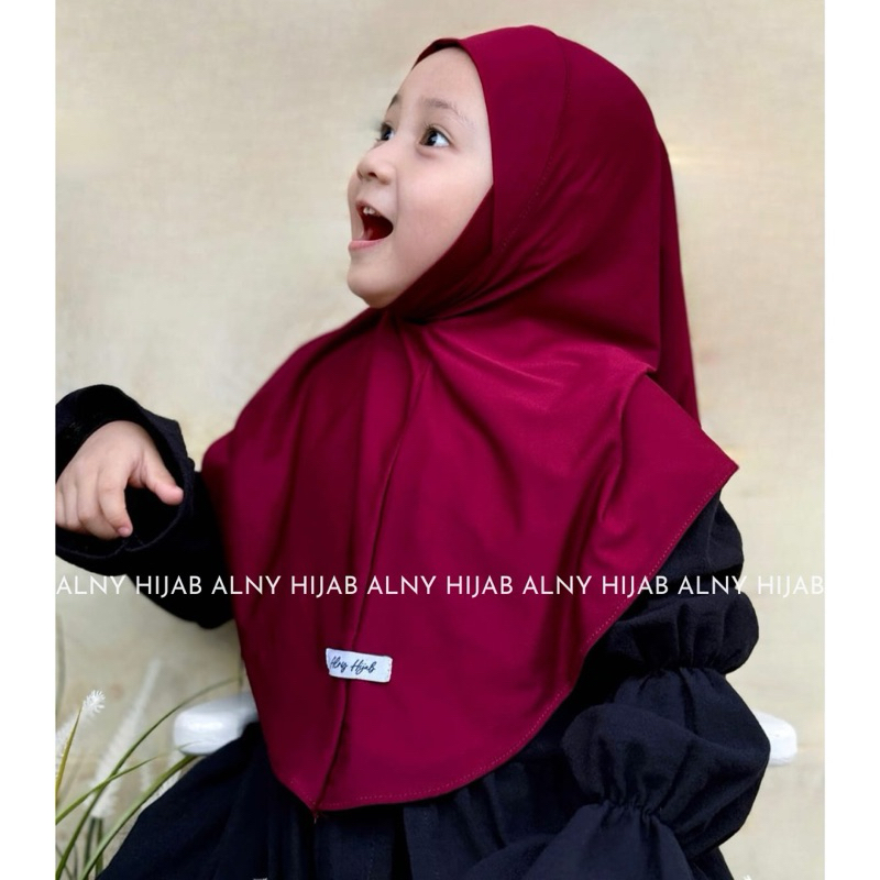 Hijab Chin Malay Children 5-10 Years/Bergo Chin Children Premium Jersey ...