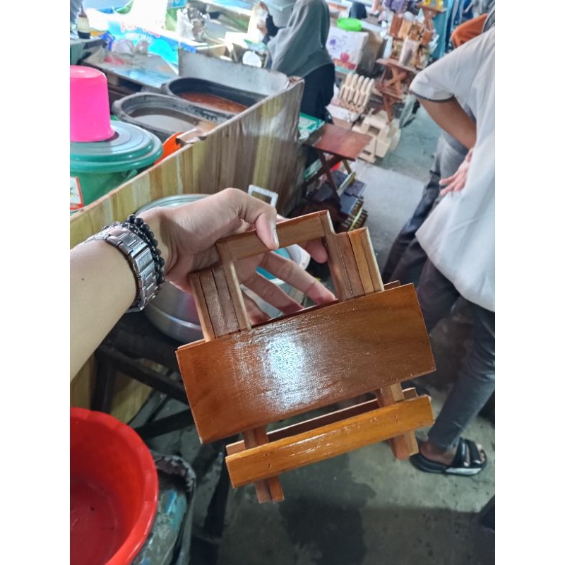 KAYU Rehal Folding Table Iron Wood Mini Size Width 20cm | Shopee Malaysia
