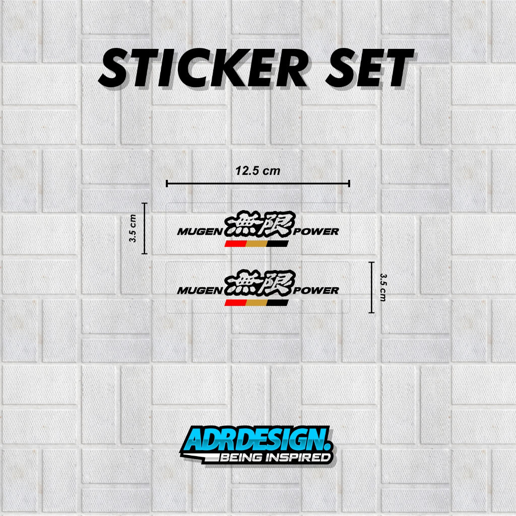 Mugen GT Wing Civic FD1 FD2 FD2R Spoiler Sticker | Shopee Malaysia