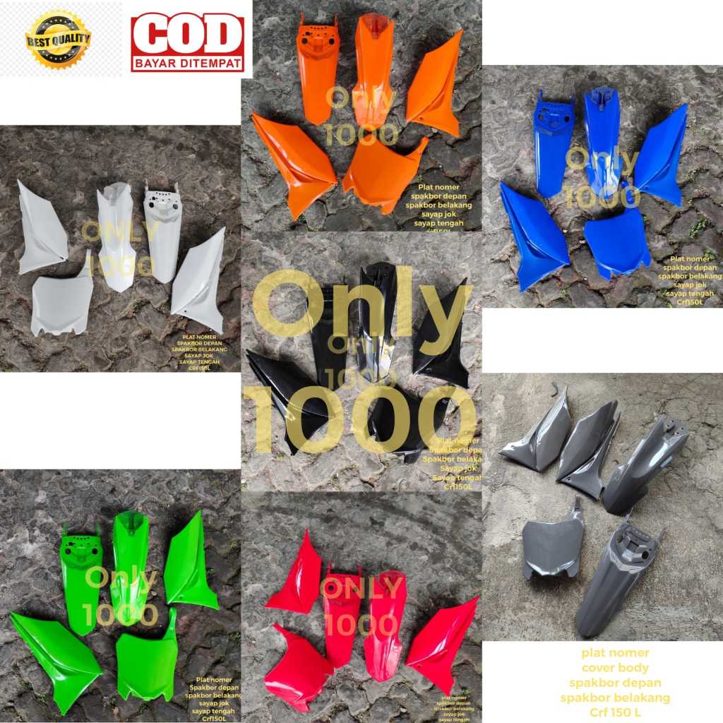 Body GTX CRF 150 L 4ITEM NUMBER PLATE Wing Seat Middle Wing FENDER ...