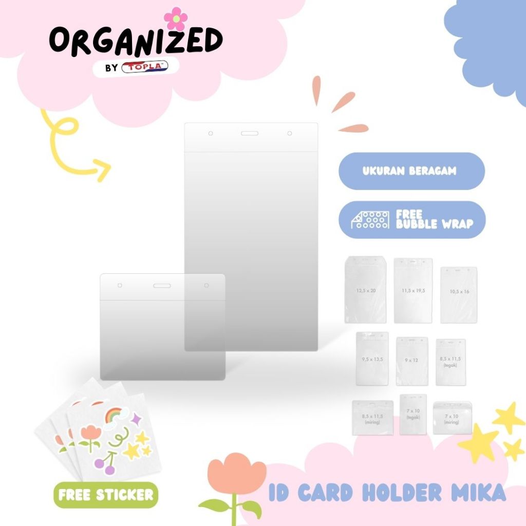 Transparent Mica ID - Name Tag Strap Card Holder | Shopee Malaysia