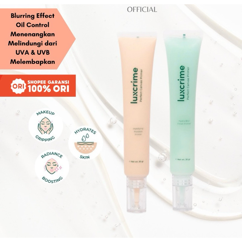 Luxcrime Perfect Canvas Primer - Mattifying Poreless | Hydro Blur ...