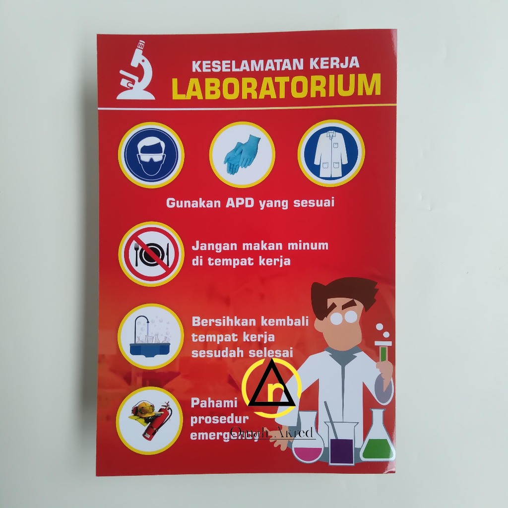 Laboratory Work Safety Poster - K3 Poster | Shopee Malaysia