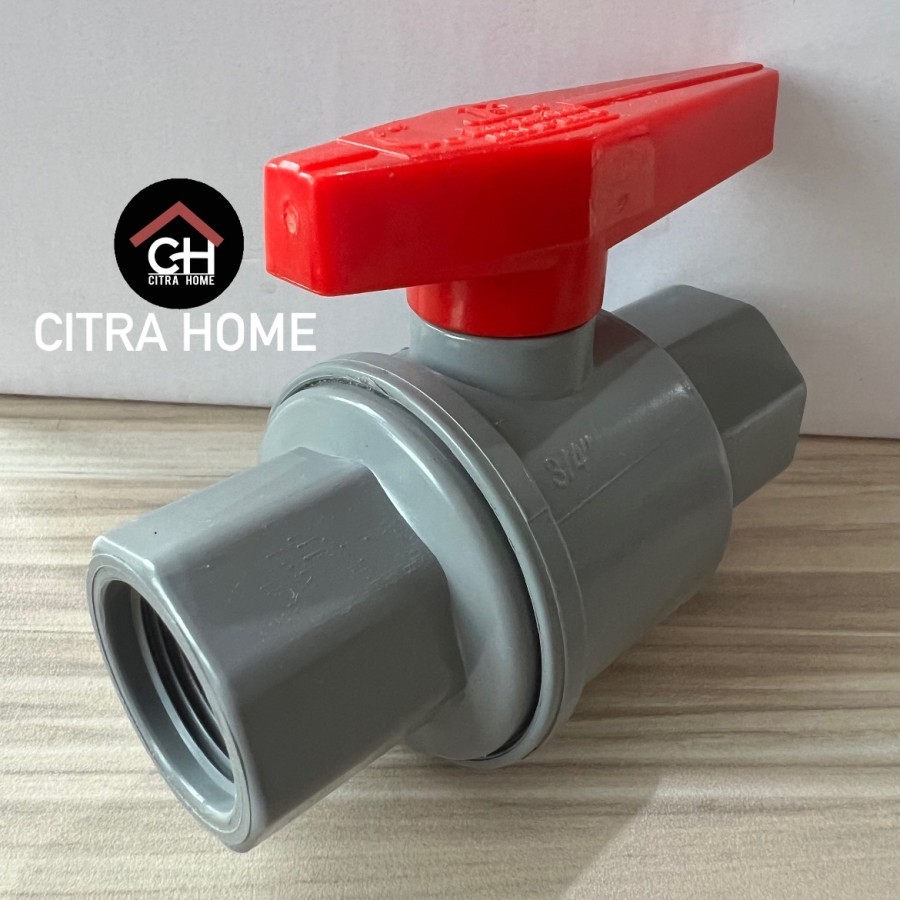 Kdj Ball Valve PVC Drat in 3/4" Made in Taiwan | Shopee Malaysia