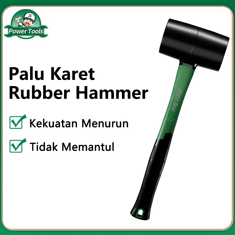 Isku rubber Hammer rubber Hammer 8oz 12oz 16oz black mallet rubber For ...