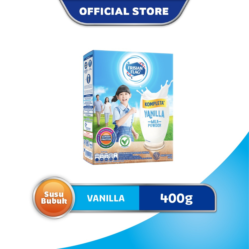 Frisian FLAG MILK POWDER VANILLA COMPLETA FAMILY 400G | 800g | Shopee ...