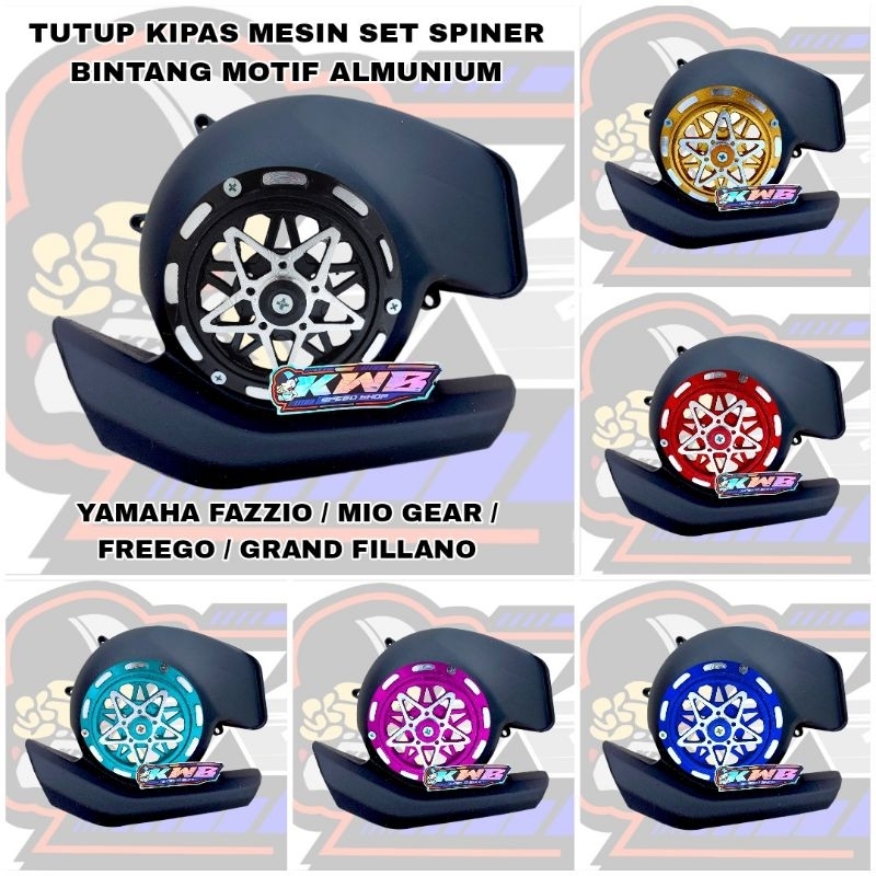 MESIN Close the engine fan cover set spiner star aluminum motif pnp ...