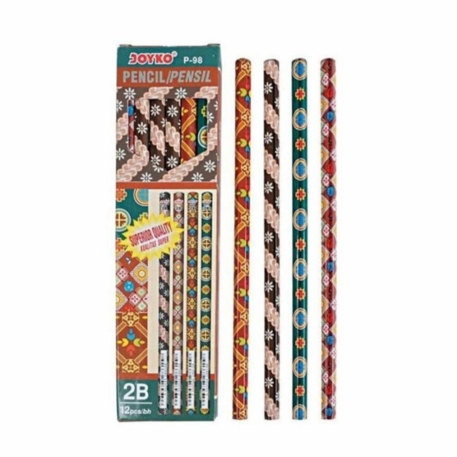 Best Selling!! Pencil Various Motifs 2B 12s | Shopee Malaysia