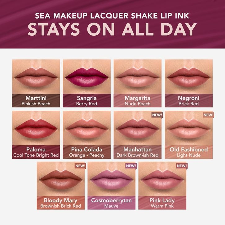 Sea MAKEUP LACQUER SHAKE LIP INK | Shopee Malaysia