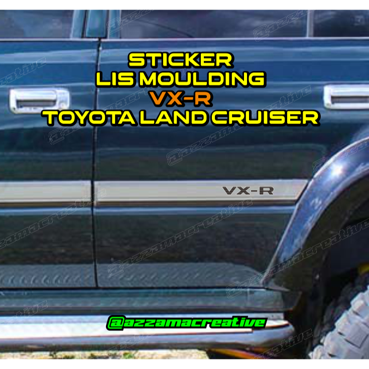 Sticker VX-R list Molding Toyota Land Cruiser | Shopee Malaysia