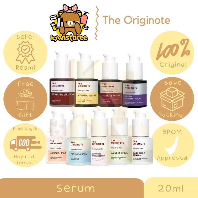The ORIGINOTE SERUM/THE ORIGINOTE PEELING SOLUTION/THE ORIGINOTE HYALU ...