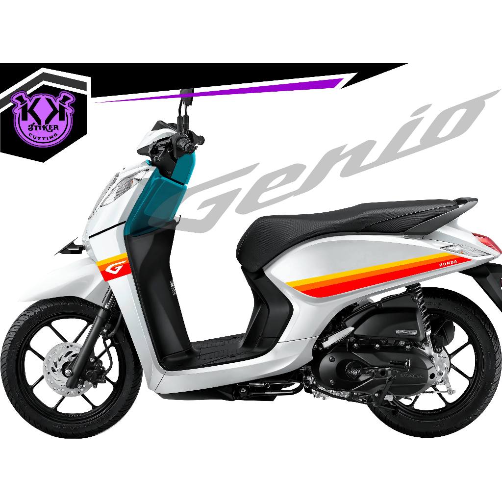 Sc.425/ GENIO Simple LIS STRIPING/Simple GENIO STRIPING/LOGO Sticker ...