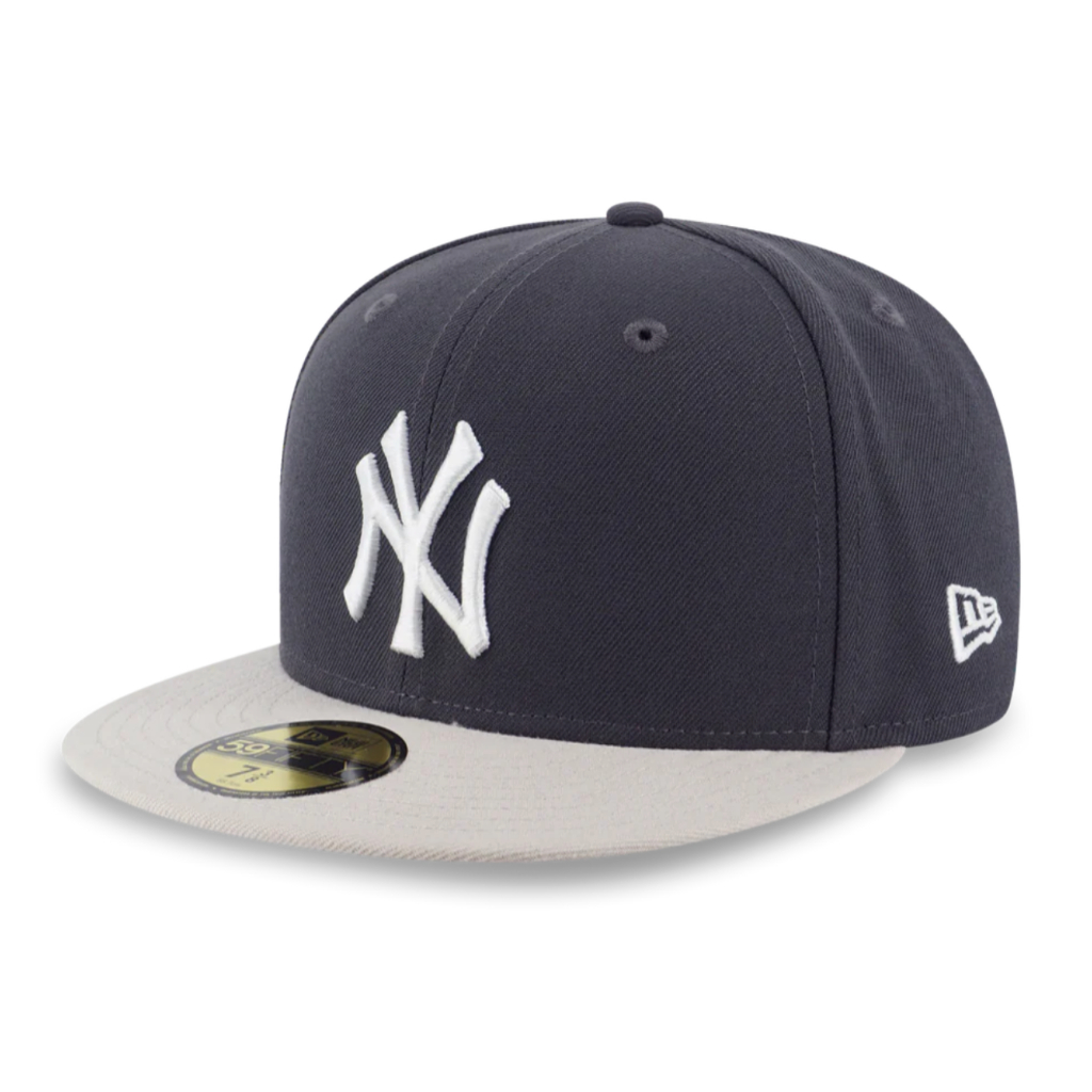 Topi New Era 59Fifty New York Yankees Pavement Graphite Fitted Cap 100% ...