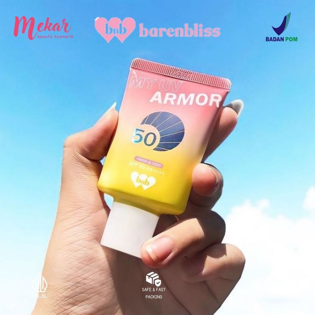 Bnb Barenbliss My UV Armor SPF 50 PA++++ 30g | Face Sunscreen Gel | Shopee Malaysia