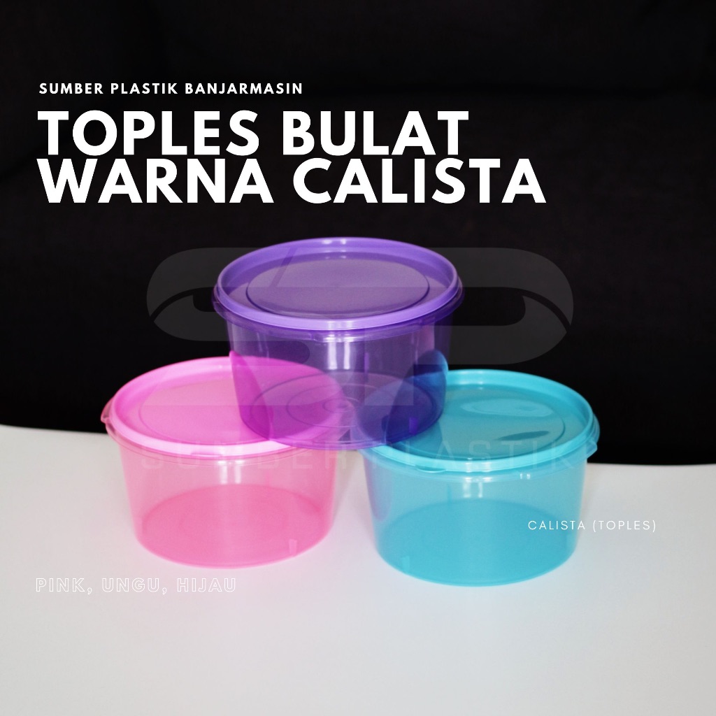 Calista 3 Liter Jar Round Food Storage Container 3L Liter Plastic Color ...