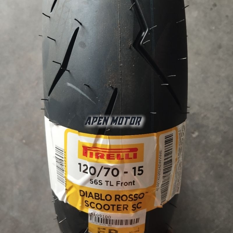 Xmax Tire Uk 120/70-15 Pirelli Diablo Rosso Scooter Sc - Soft Compound ...