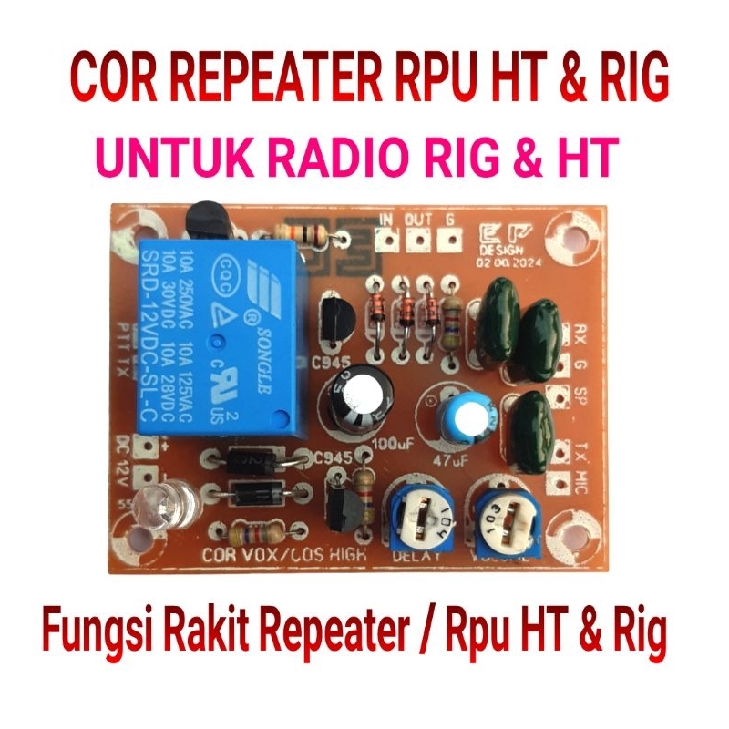 Kit Cor Rpu Vox repeater sensor out speaker radio RX | Shopee Malaysia