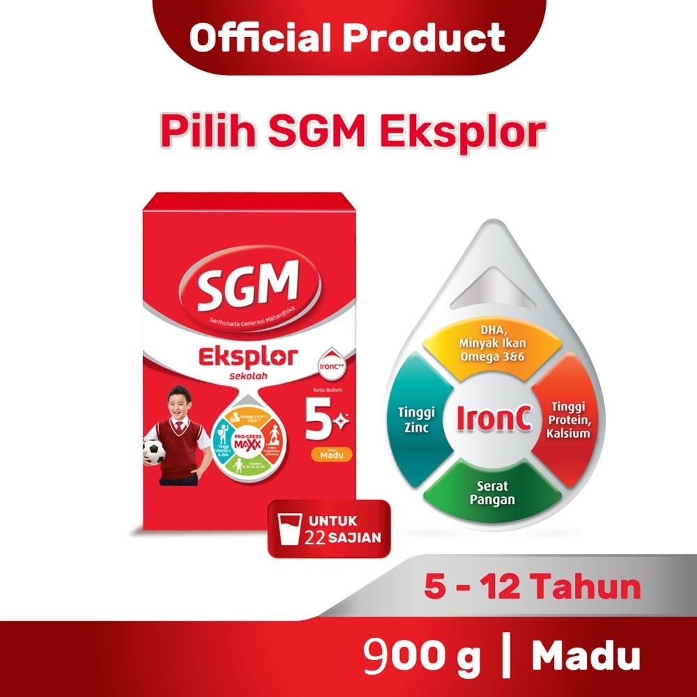 SGM Eksplor 5+ Pro-Gressmaxx Honey Growth Milk 900G | Shopee Malaysia
