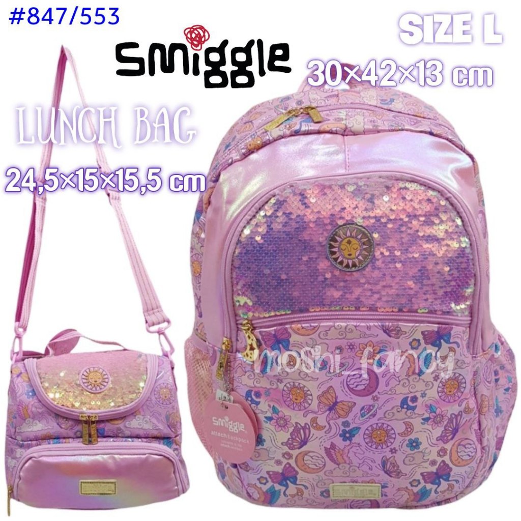 Smiggle Unicorn Bag size SD/Smiggle School Bag Pink Unicorn Motif ...