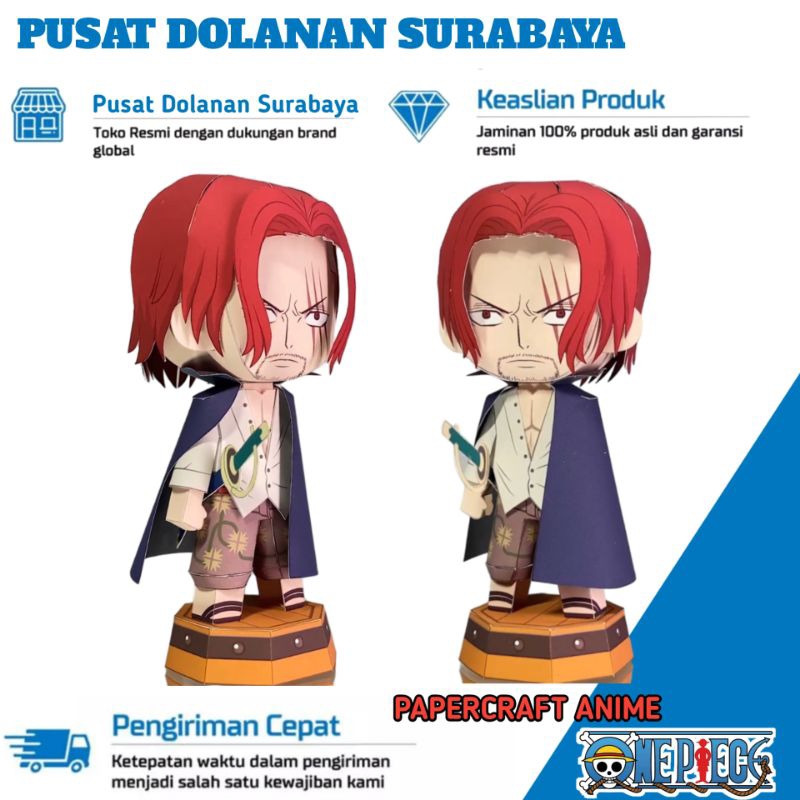Pappercraf anime diy one piece Pirate captain Shanks | Shopee Malaysia