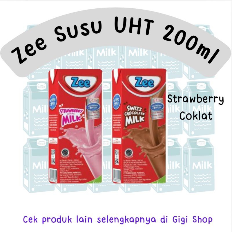Zee Ready to drink UHT milk 200ml | Shopee Malaysia
