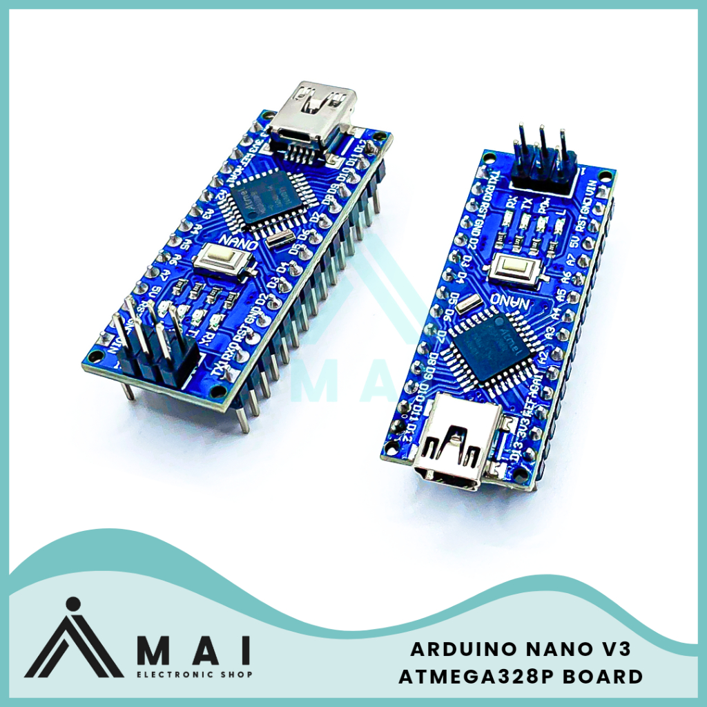 Arduino Nano V3 ATMEGA328P 5V with CH340G Downloader | Shopee Malaysia