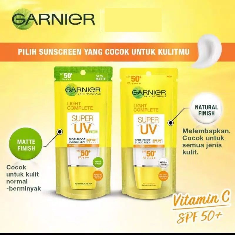 Garnier Super UV Spot Proof Sunscreen SPF 50+ PA+++ MATTE FINISH ...
