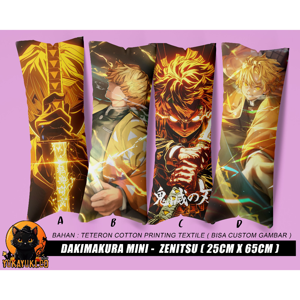 Dakimakura Zenitsu Pillow (Demon slayer) | Shopee Malaysia