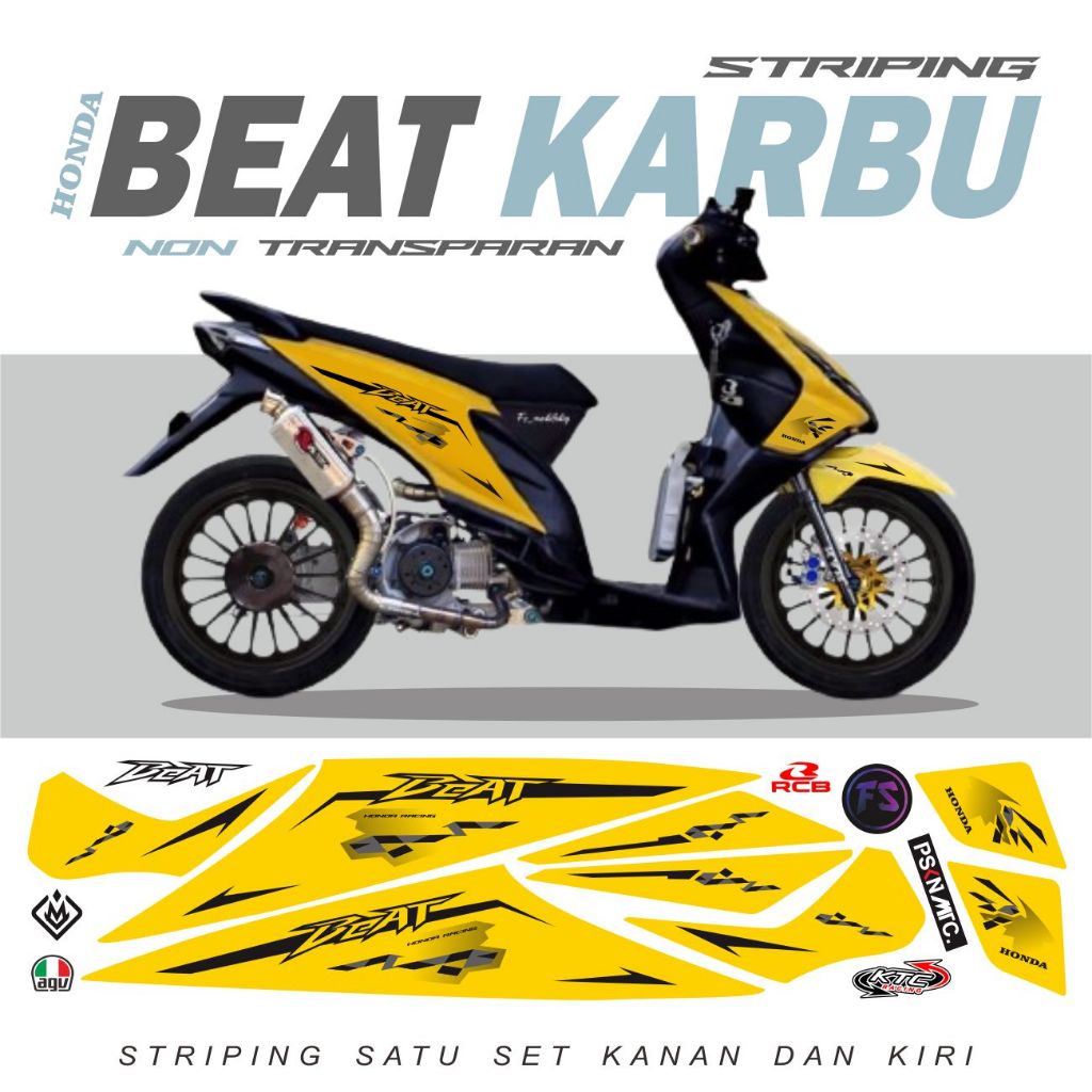 K30 Striping HONDA BEAT Carburetor | Beat LAMA, Carb, OLD, Sticker ...