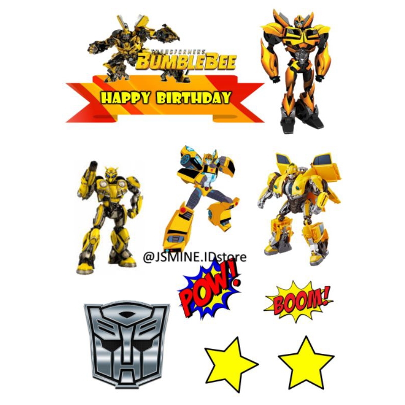Topper/ Transformer Theme Birthday Cake Decoration/ custom robot ...