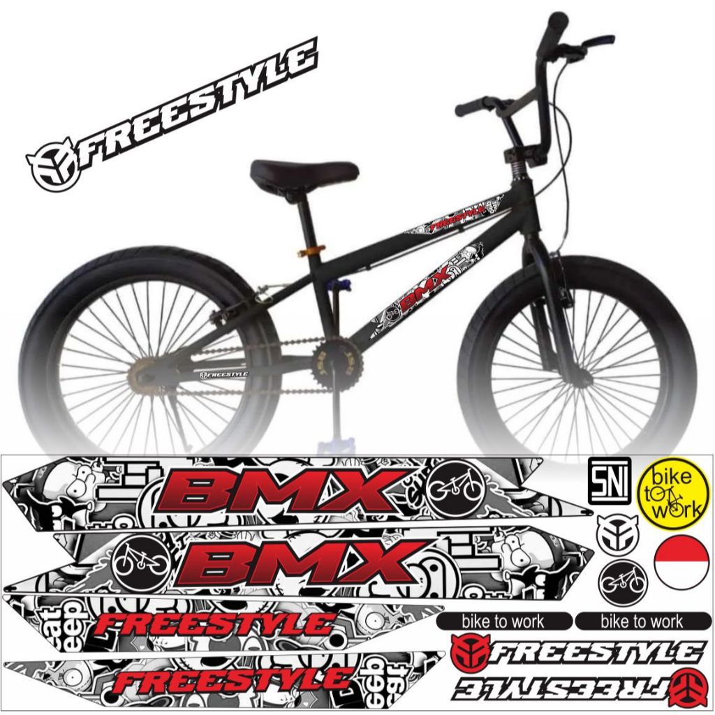 Bmx Sticker/ STRIPING Bike ALL NEW BMX MOTIF | Shopee Malaysia