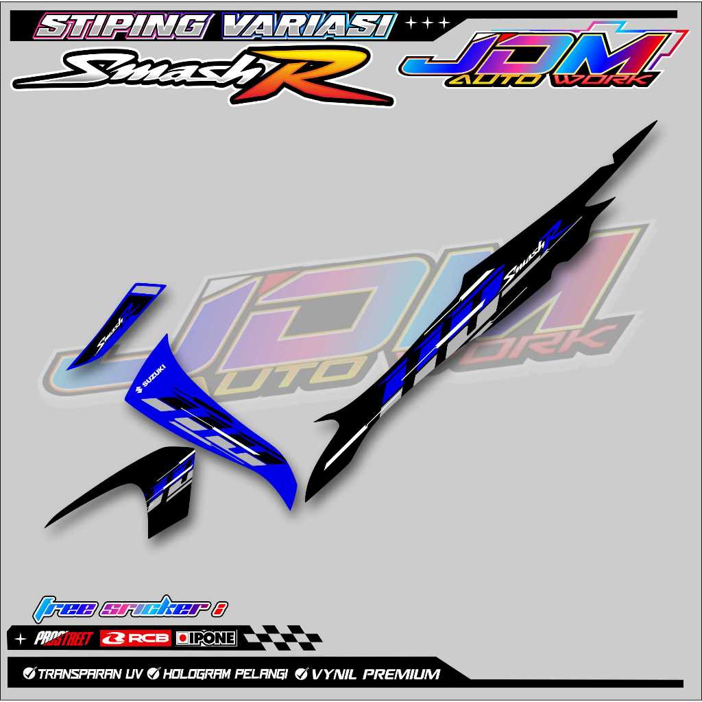 Suzuki SMASH R Variation STRIPING/STICKER LIST Motorcycle SUZUKI SMASH ...