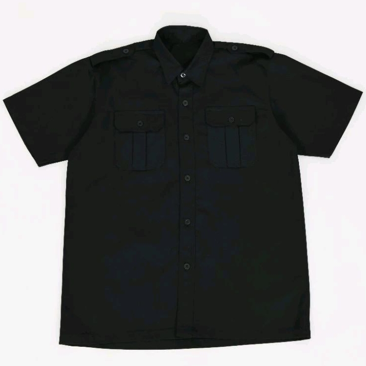 HITAM Basic - ZOLBLUS Workshirt Enginer Polos "Dark Black" | Shopee ...