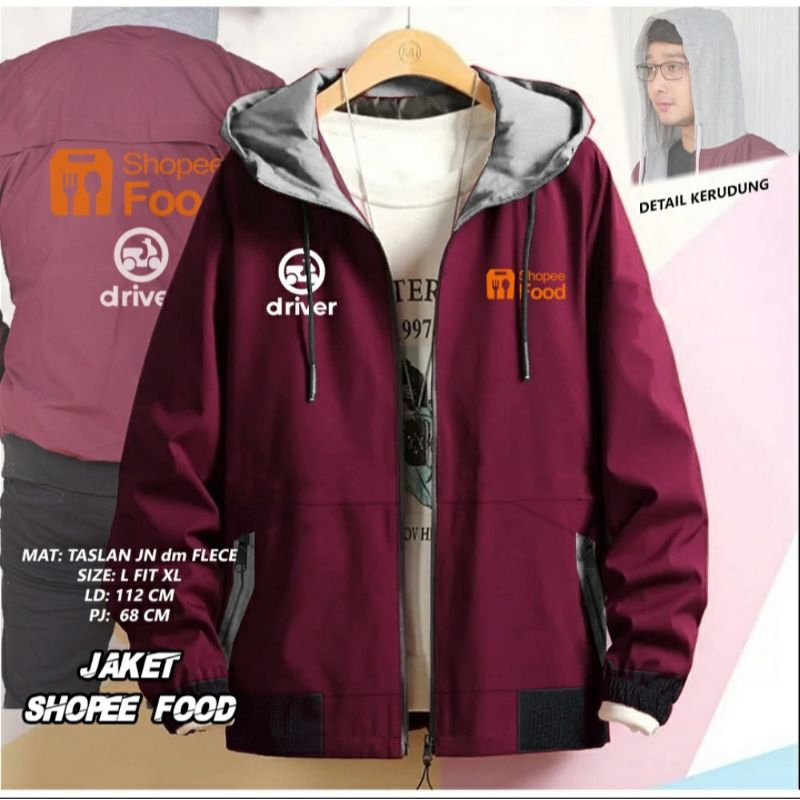 Shopeefood BOMBER/SHOPEEFOOD BOMBER Jacket/SHOPEEFOOD Priority Jacket ...