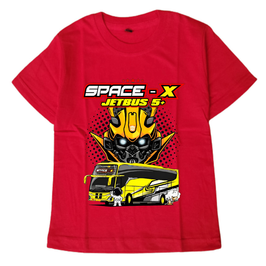 MERAH T-shirt For Children, Viral Bus Mania Bus Mania, Red, Ages 1-12 ...