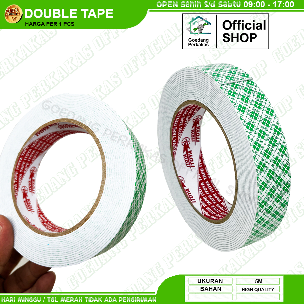Itoya 5 Meter Double Tape Foam Adhesive / Double Tip 1 Inch | Shopee ...